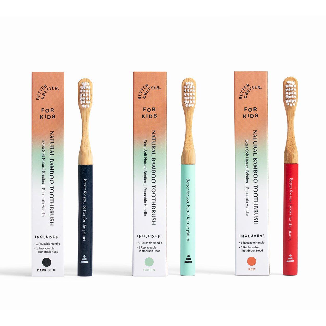 Kids Natural Bamboo Toothbrush | Better & Better
